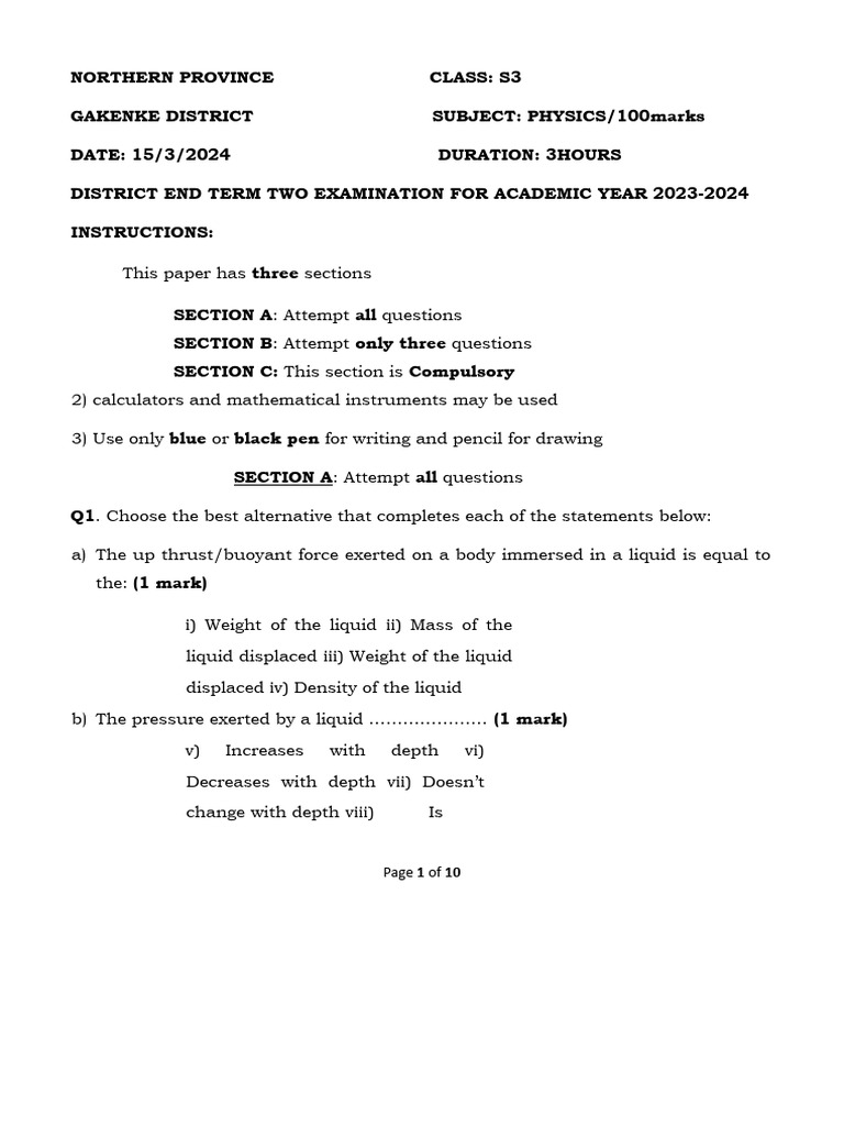 Physics S3 Rr Pdf Liquids Temperature