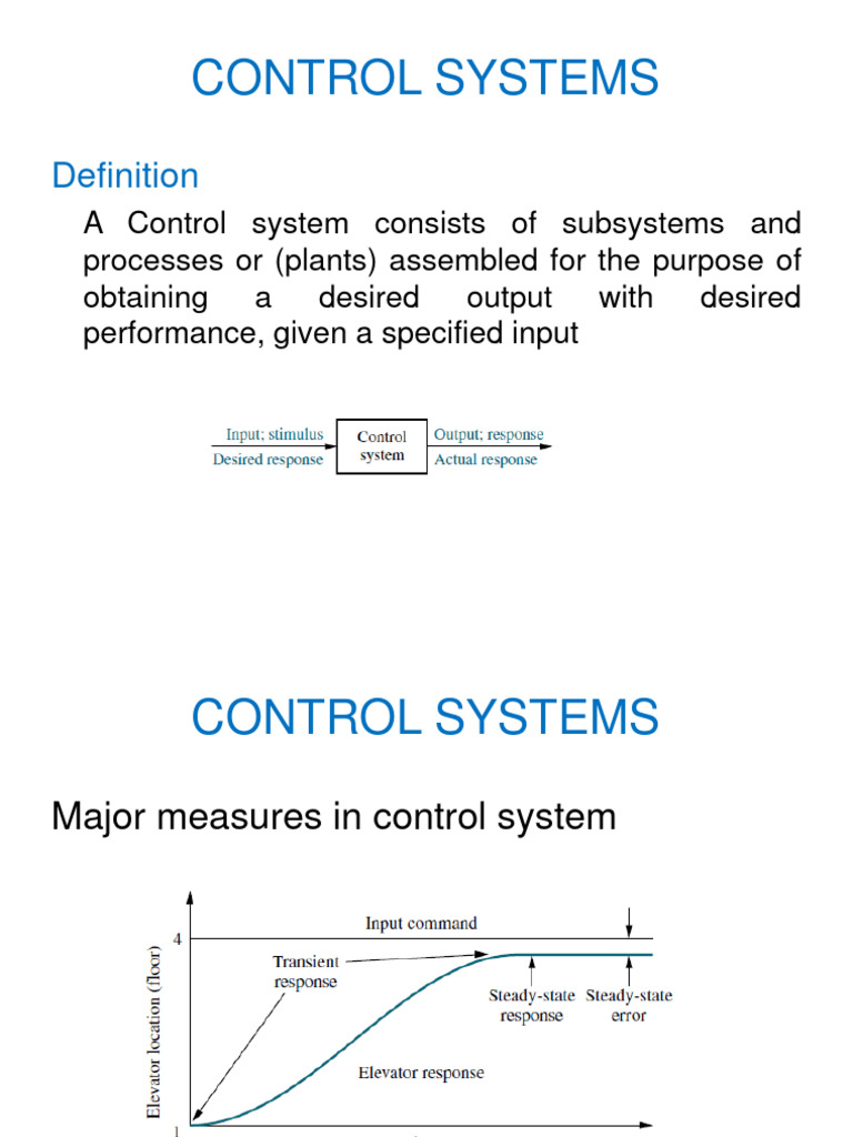 Control Systems Intro | PDF