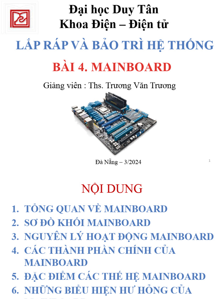Bài 4. Mainboard | PDF