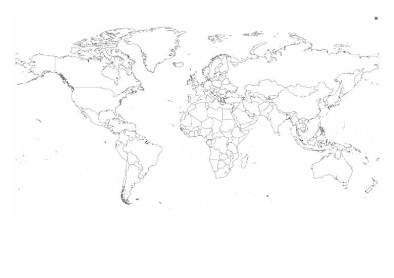 Blank World Map PDF | PDF