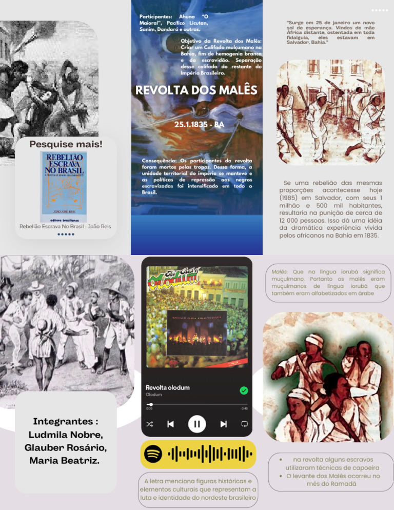 Revolta Dos Malês - Folder | PDF