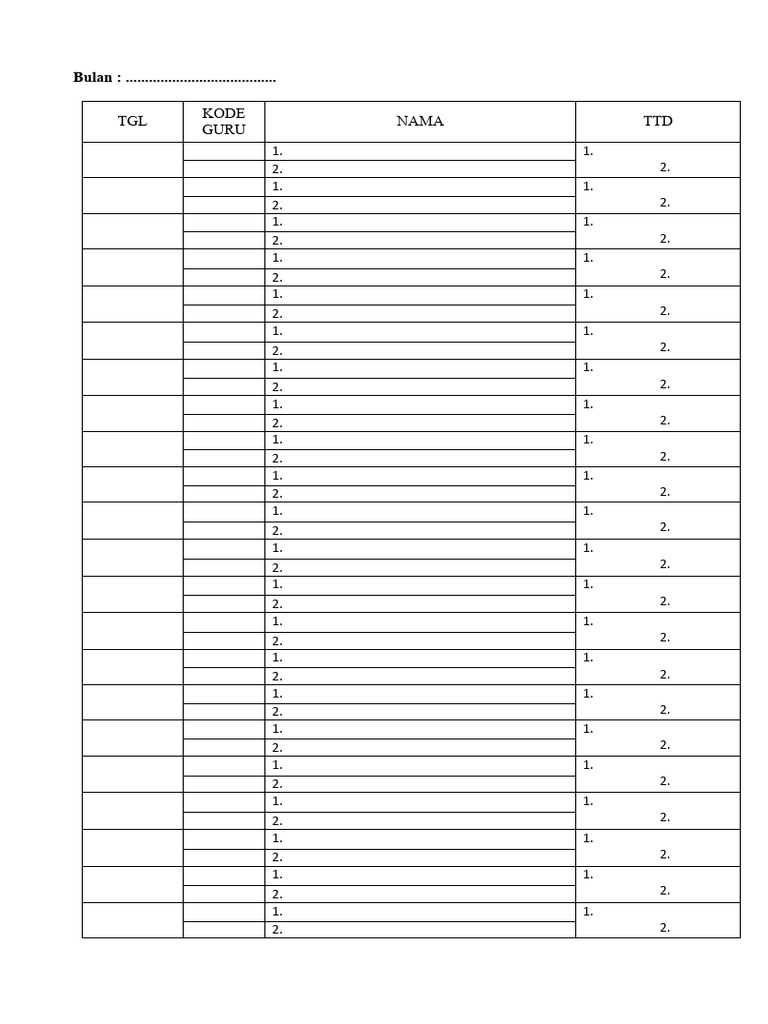 Absen Piket | PDF | Teknologi & Rekayasa