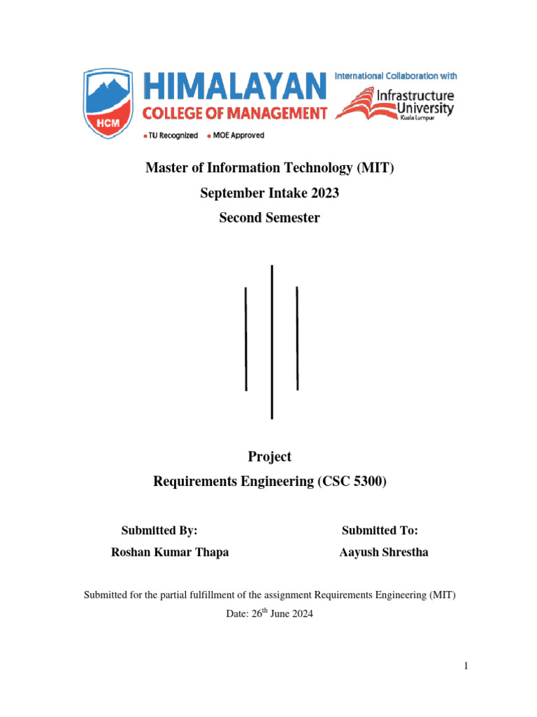 RE Project Roshan Kumar Thapa | PDF | Backup | Password