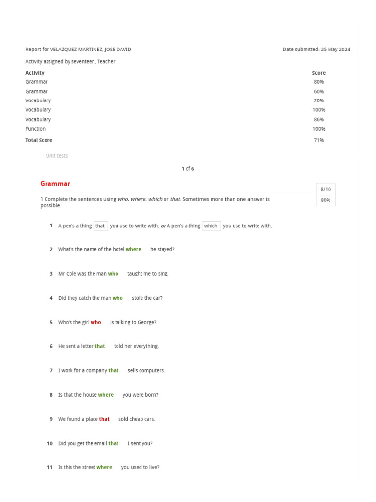 Tests Unit 8 Pdf Linguistics Human Communication 