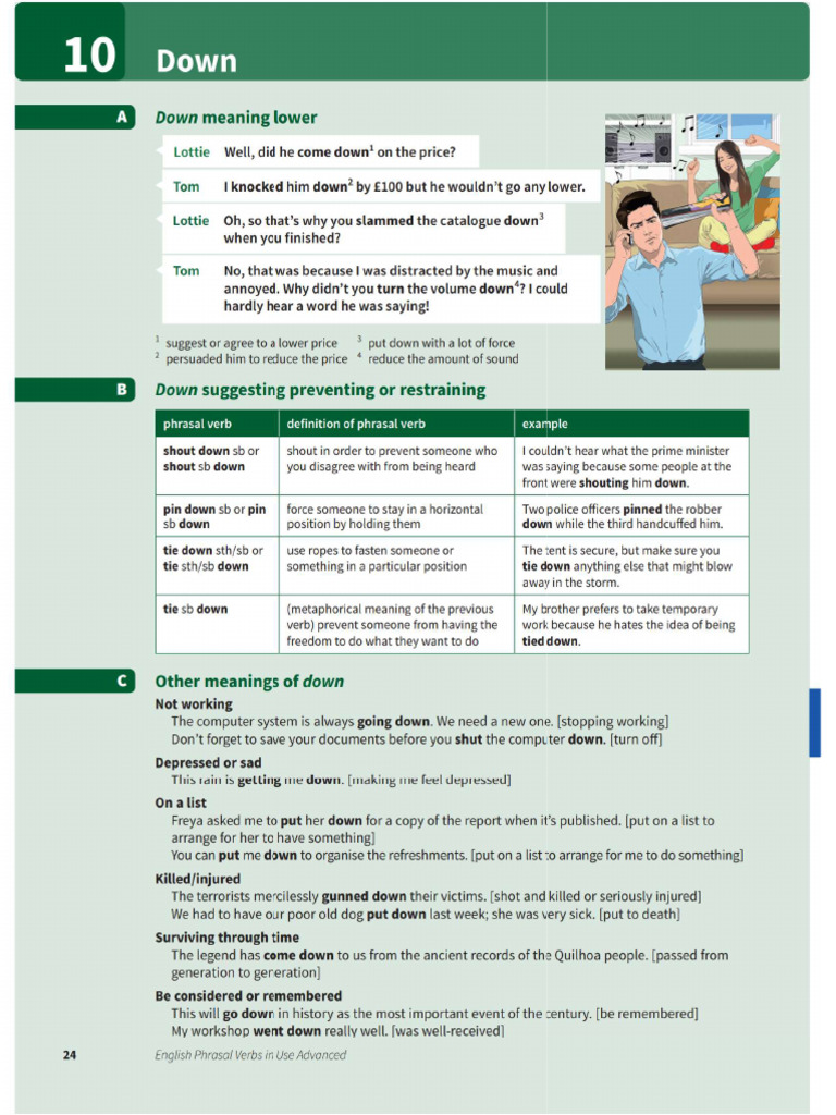 Down Phrasal Verbs Oxford | PDF