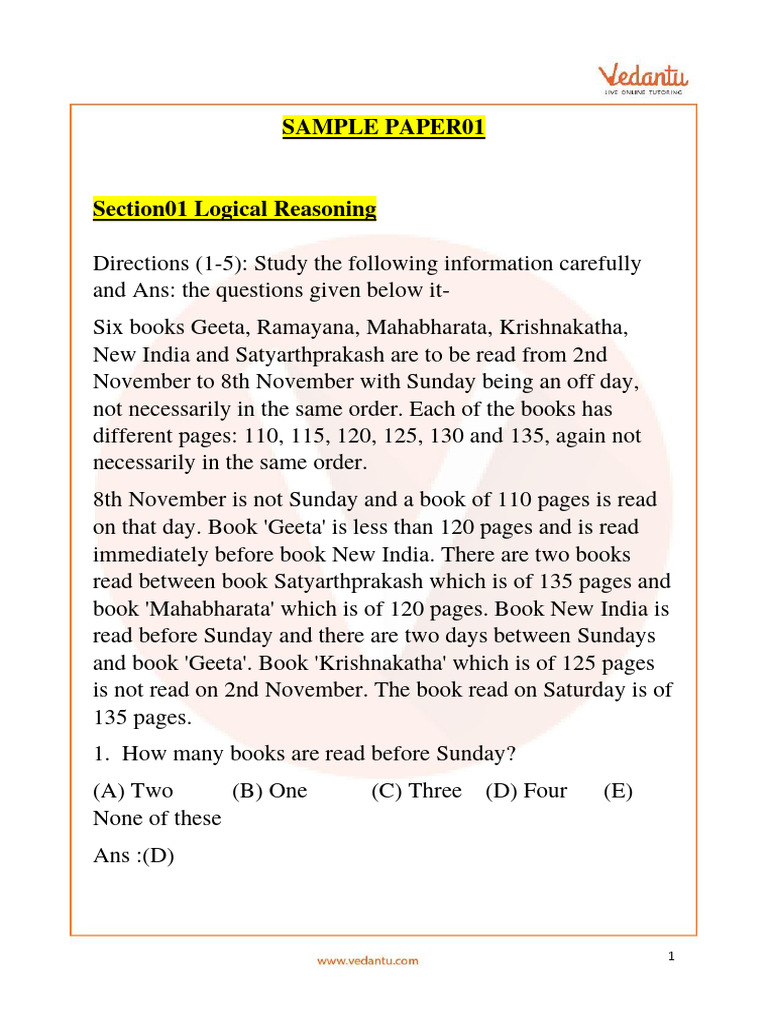 NCO Sample Paper 1 For Class 9 With Solutions | PDF | Computing ...