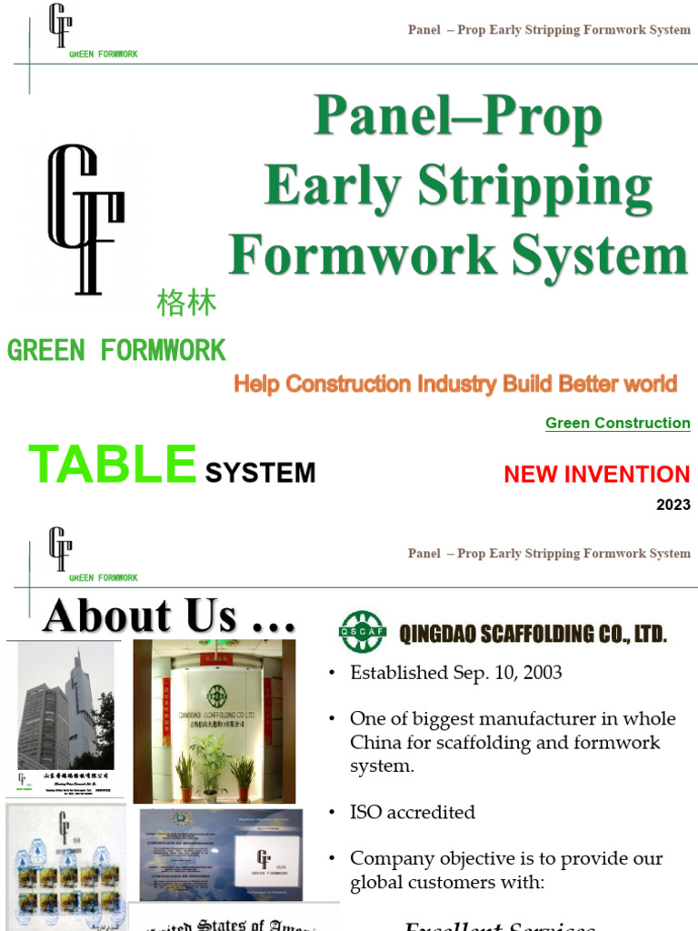 GREEN FORMWORK-Philip Catalogue - 2023 | PDF | Concrete | Prestressed ...