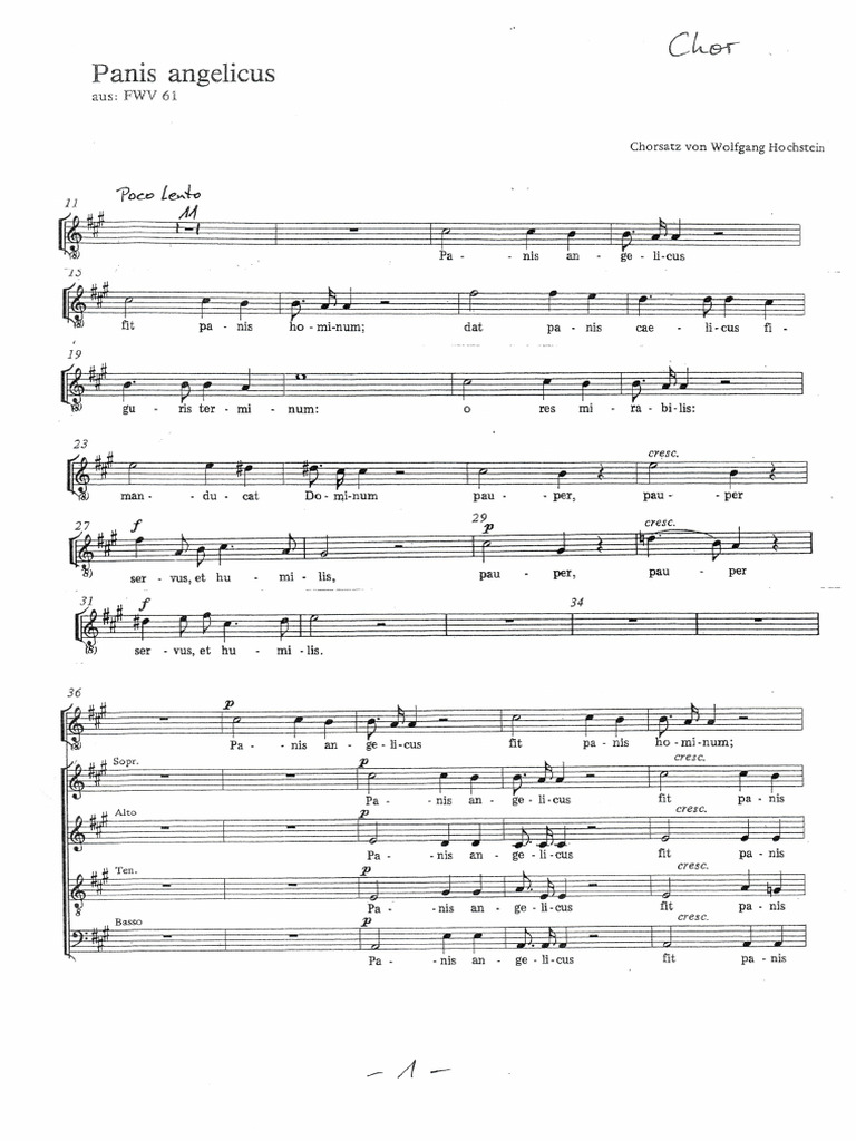 Panis Angelicus | PDF