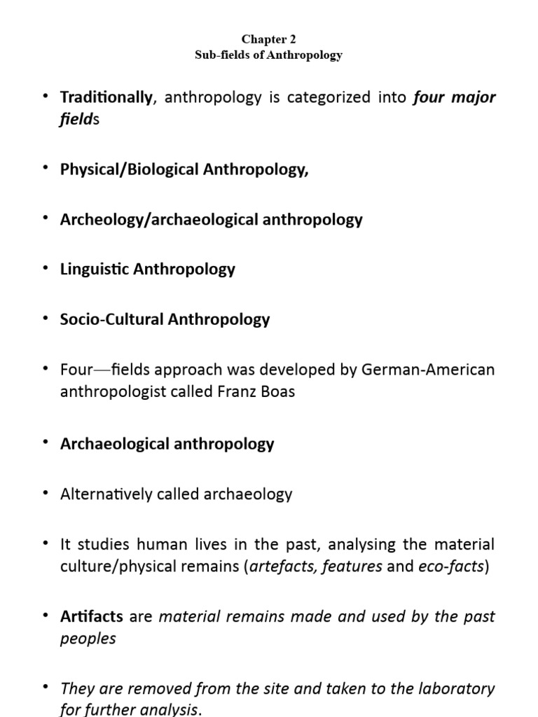 Anthropology Common Course Chapter 2 Based On Revised Module | PDF ...