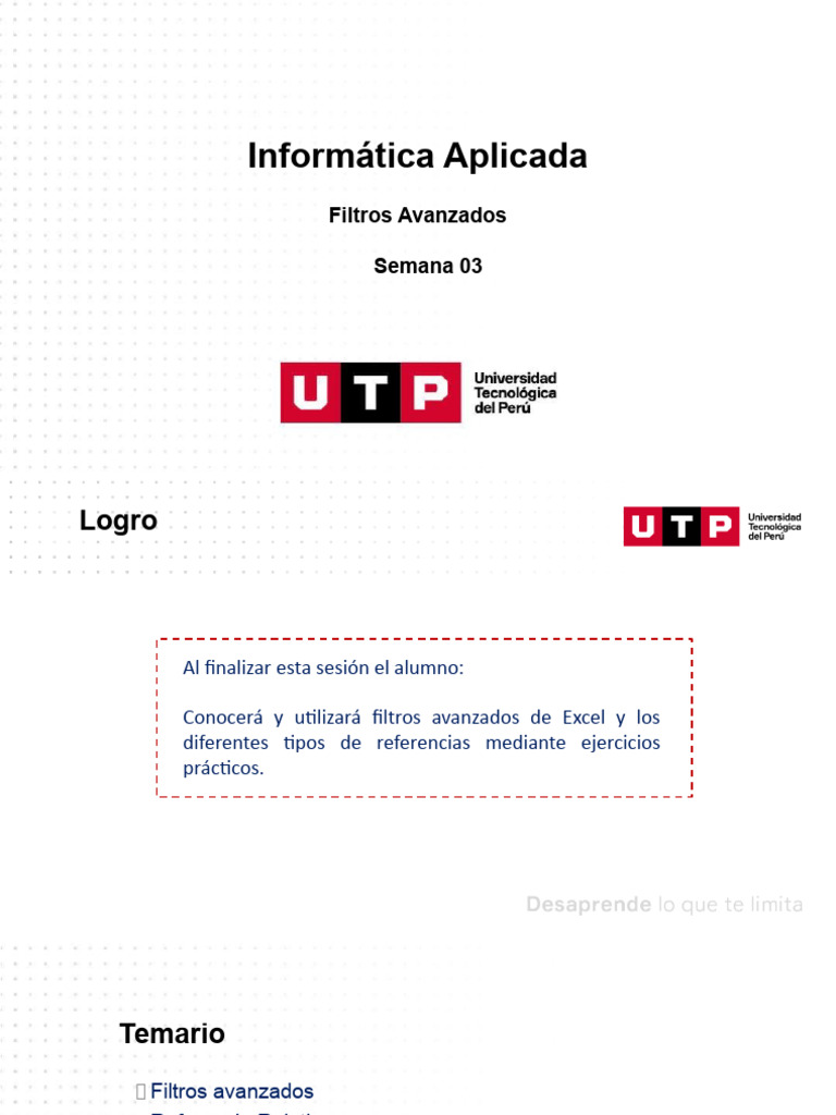 Semana 03 Filtros Avanzados y Referencias | PDF | Microsoft Excel ...