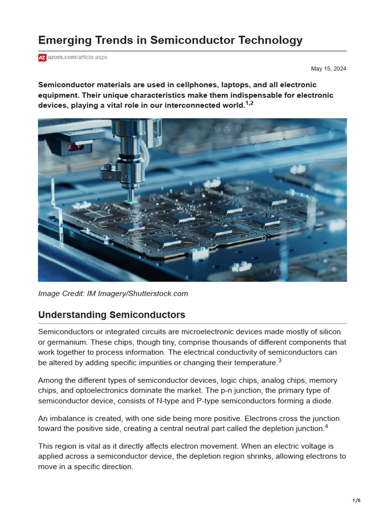 Emerging Semiconductor Trends 2024 | PDF | Field Effect Transistor ...