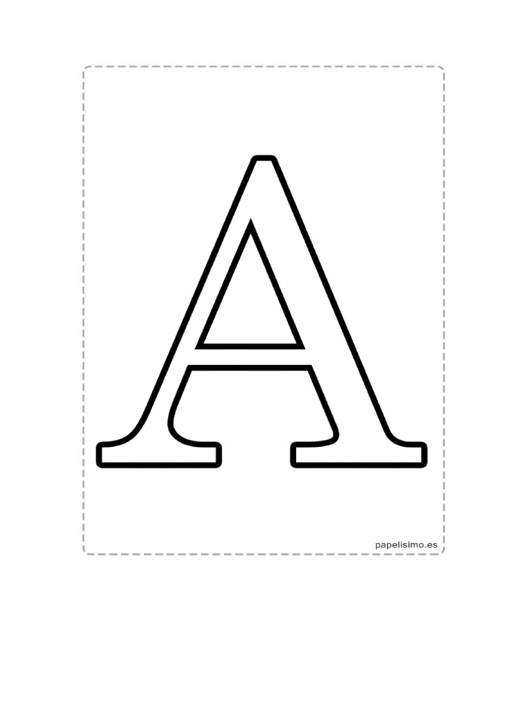 Abecedario-letras-grandes-para-imprimir-A-Ñ | PDF