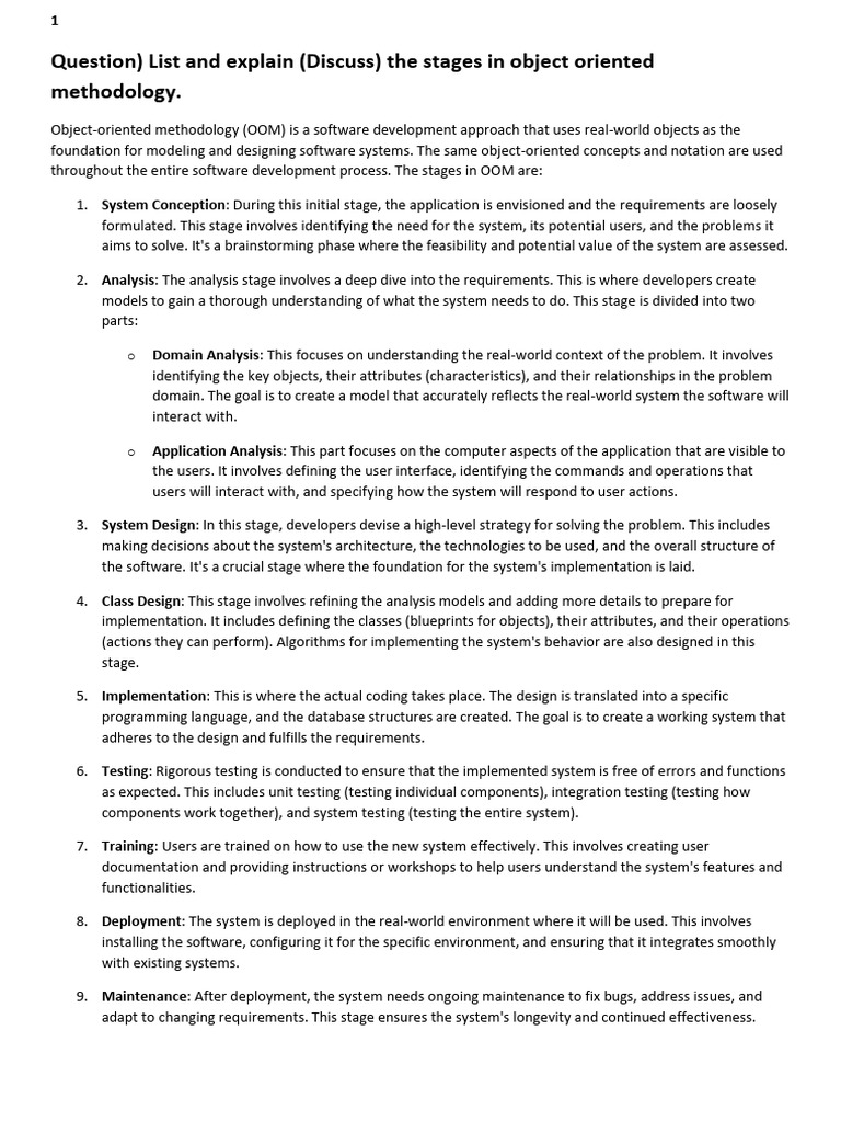 Object-Oriented Methodology Guide | PDF | Class (Computer Programming) | Use Case