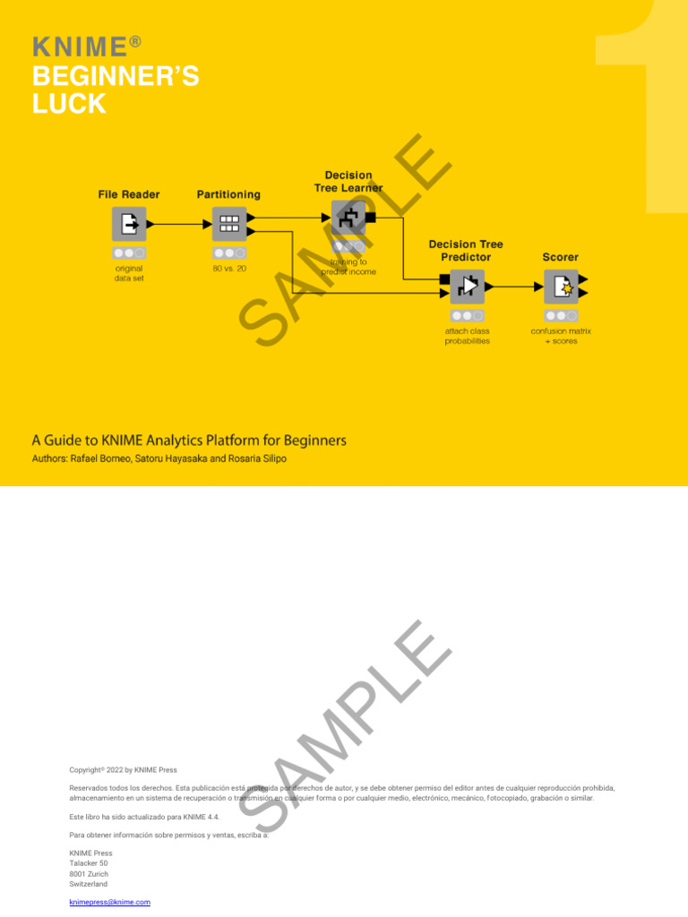 KNIME Beginner's Luck Esp v4.4 Sample | PDF | Informática | Gestión de tecnología de la información