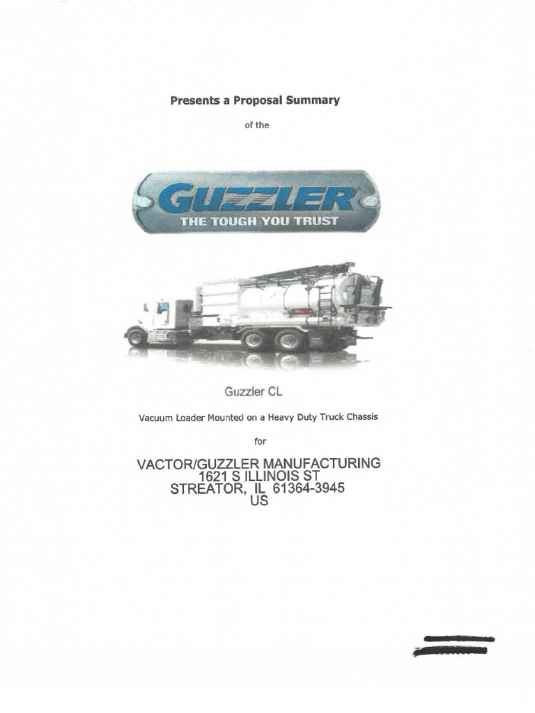 Guzzler Specs | PDF