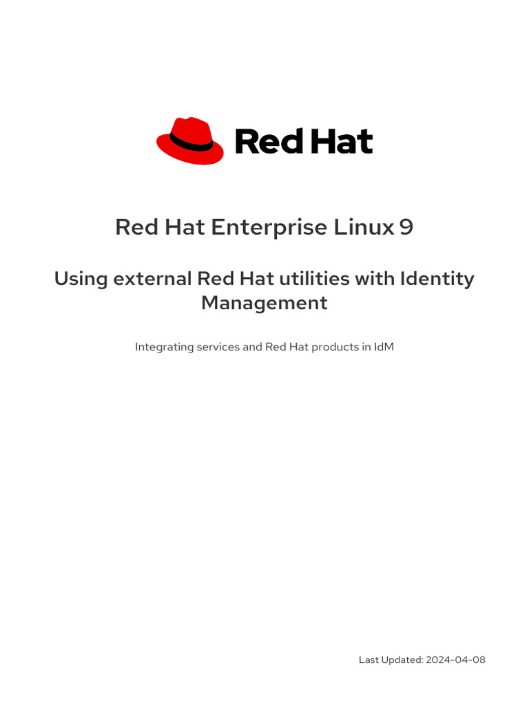 Red Hat Enterprise Linux-9-Using External Red Hat Utilities With Identity Management-En-Us | PDF ...