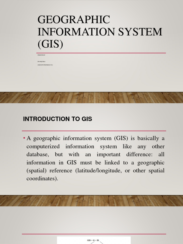 geographic information system (GIS) | PDF