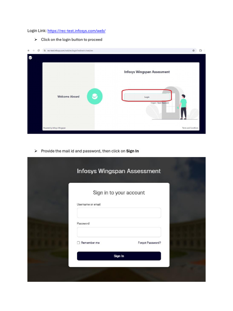 Step-by-Step Exam Login Guide | PDF | Career & Growth