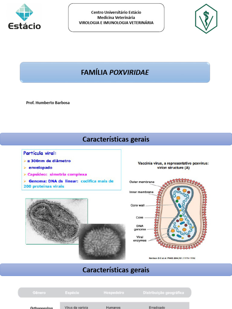 Famílias Poxviridae e Asfarviridae | PDF | Vírus | Varíola