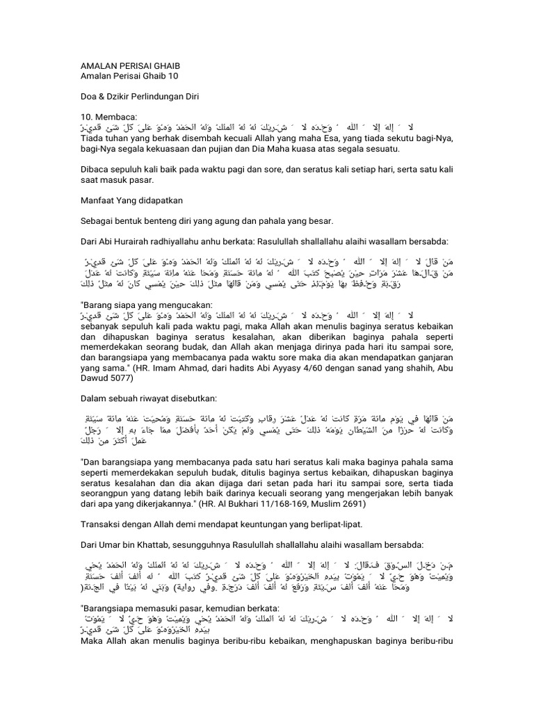 Perisai Ghaib 10 | PDF