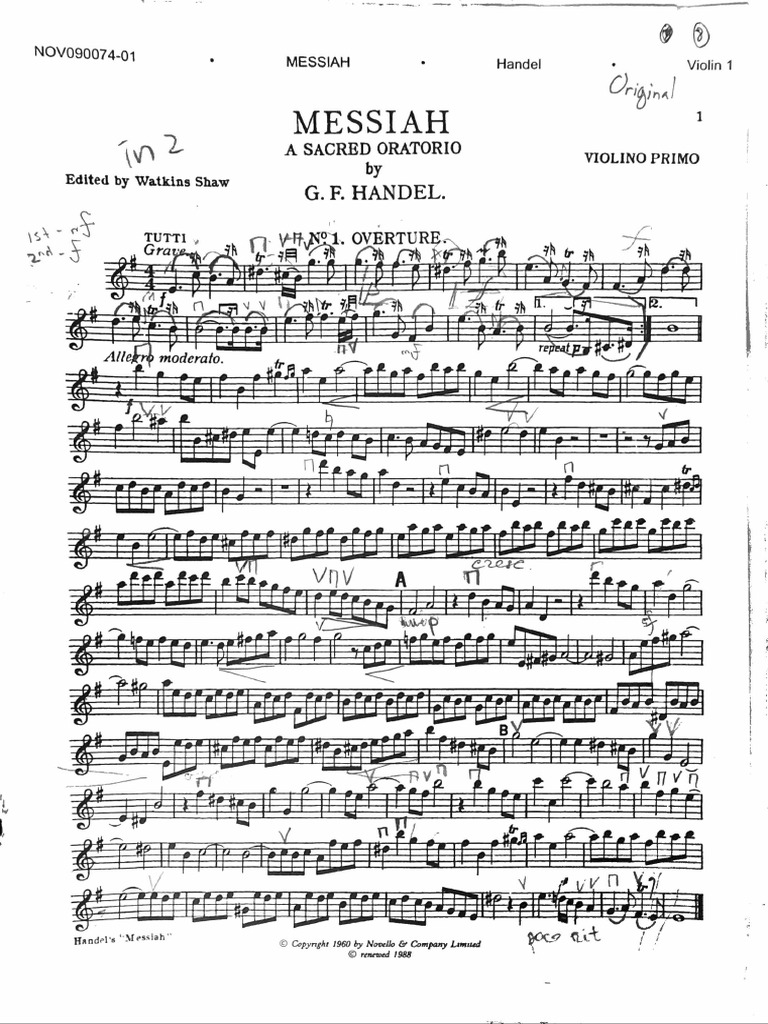Messiah Violin 1 | PDF