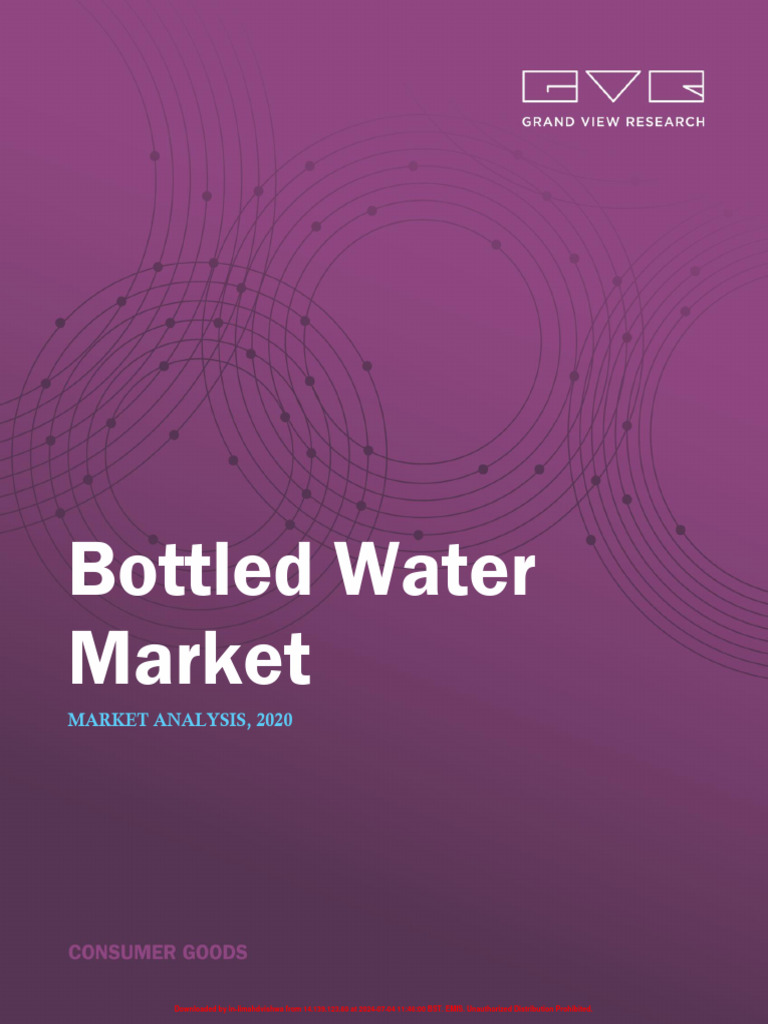Bottled Water Market Analysis and Segment Forecasts To 2028 | PDF | Bottled Water | Supply Chain