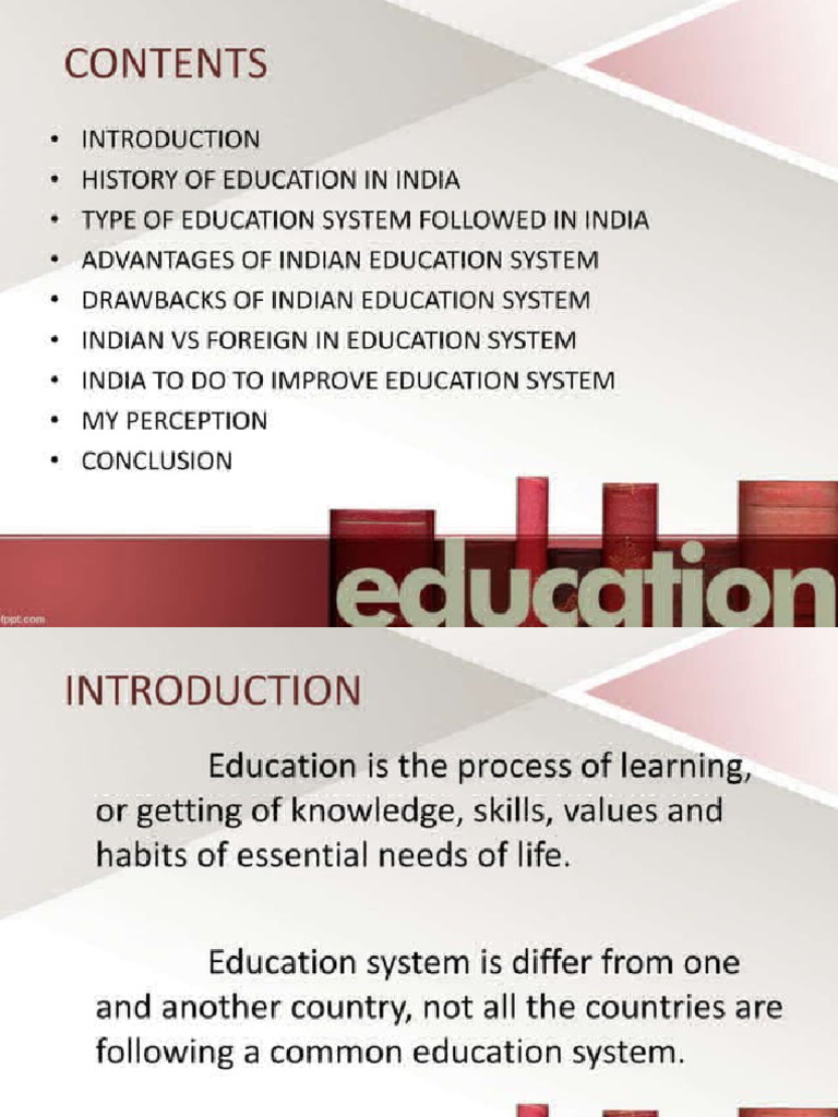 Education System in India | PDF