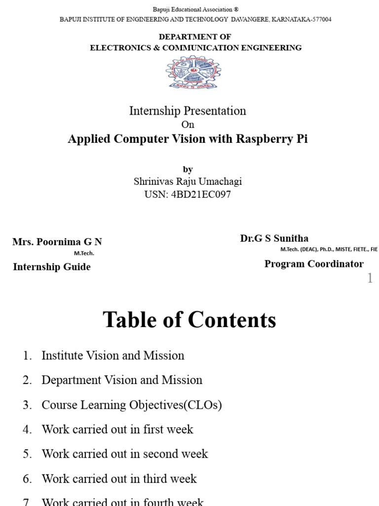 Embedded Internship PPT Final | PDF | Internet Of Things | Embedded System