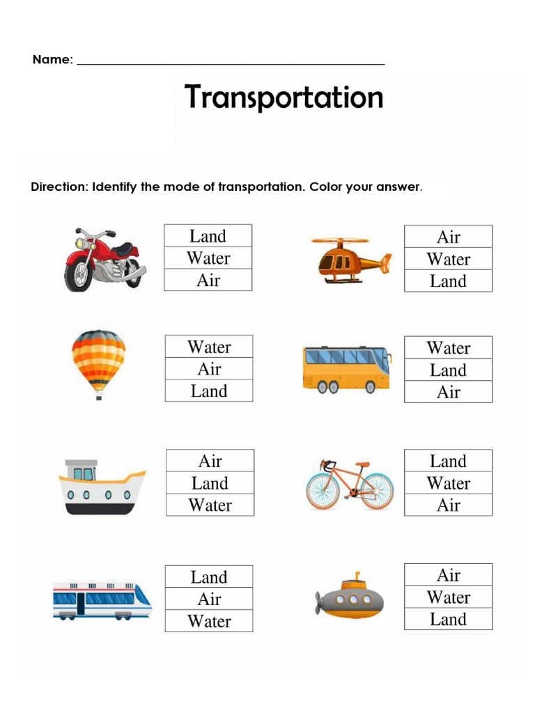 Transportation | PDF | Language Arts & Discipline | Teaching Methods ...