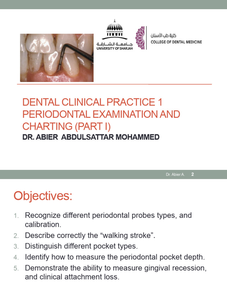 Final Updated Periodontal Examination and Charting Part 1 2022-2023 ...