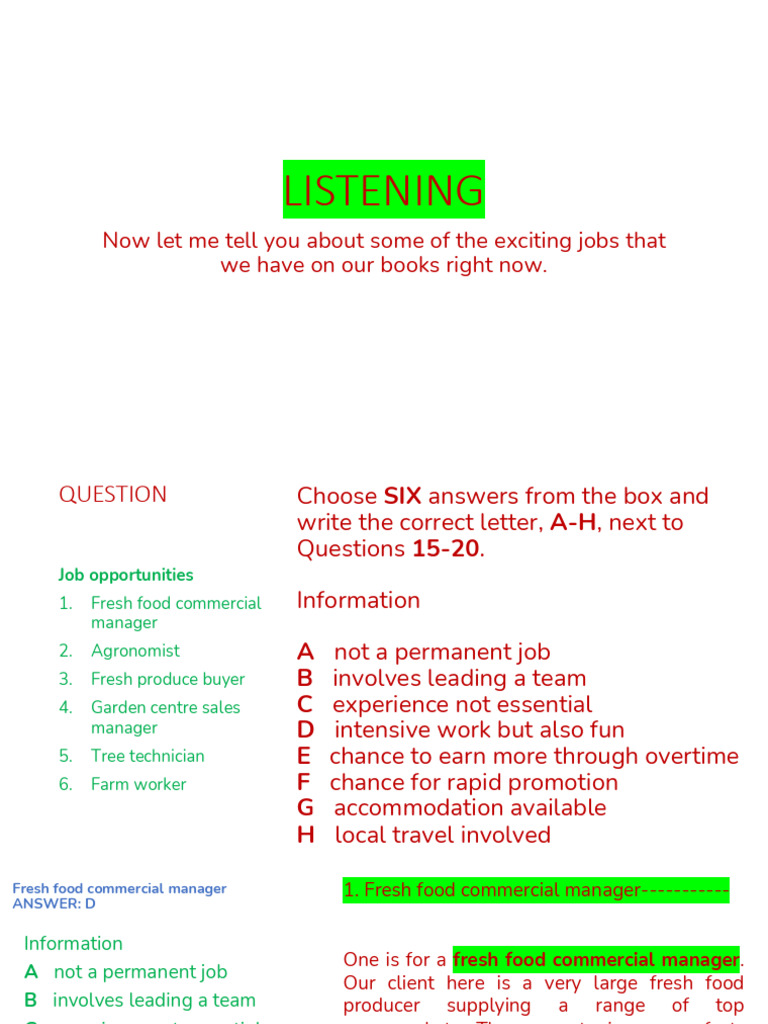 12 Listening 2 | PDF