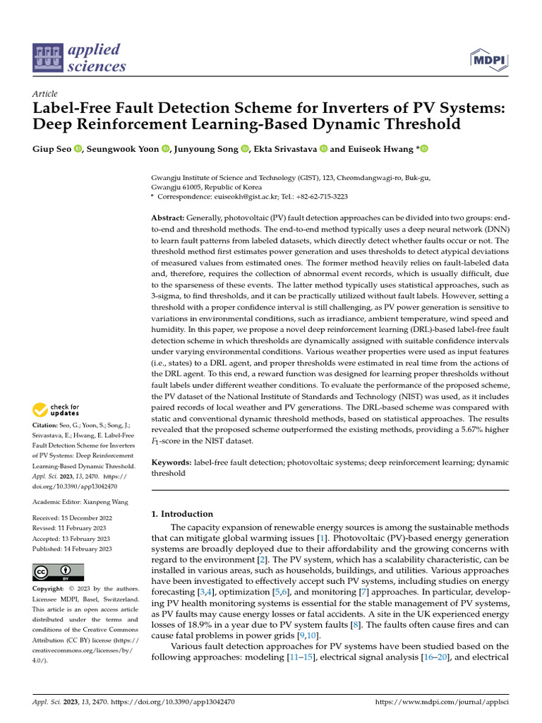 Label-Free Fault Detection SCH | PDF | Deep Learning | Applied Mathematics