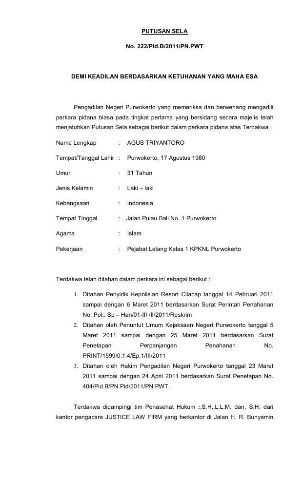 Putusan Sela 1 | PDF