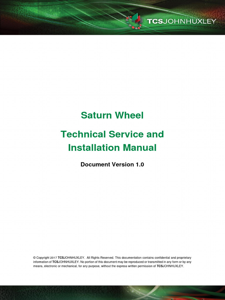 Saturn Wheel Technical Service and Installation Manual | PDF | Bearing ...