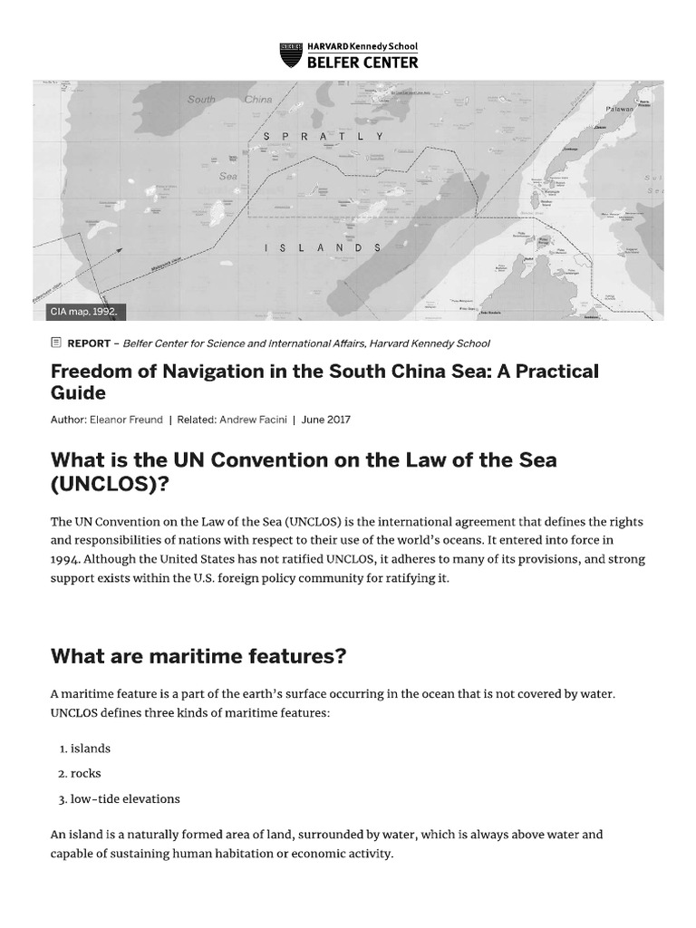 UNCLOS and South China Sea Dispute | PDF