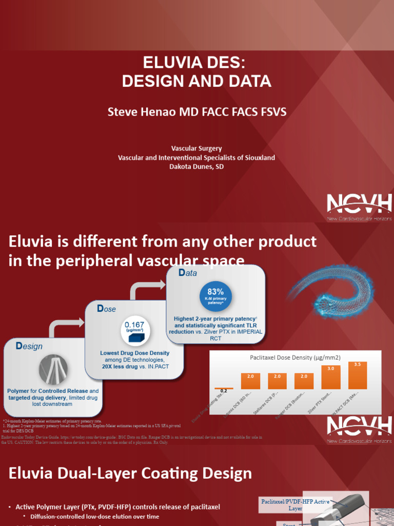 Eluvia Design and Data 2021 NCVH | PDF | Stent | Randomized Controlled ...