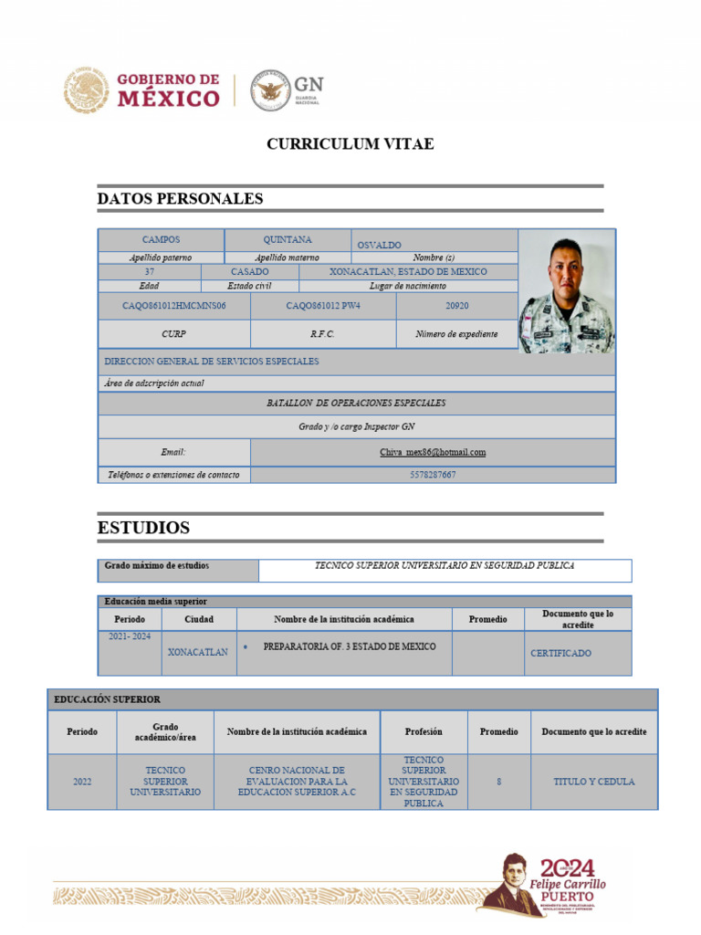 Cv Actualizado 070052 | PDF