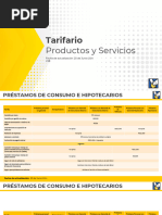 Tarifario Productos y Servicios Qik Banco | PDF | República Dominicana | Industrias de servicio