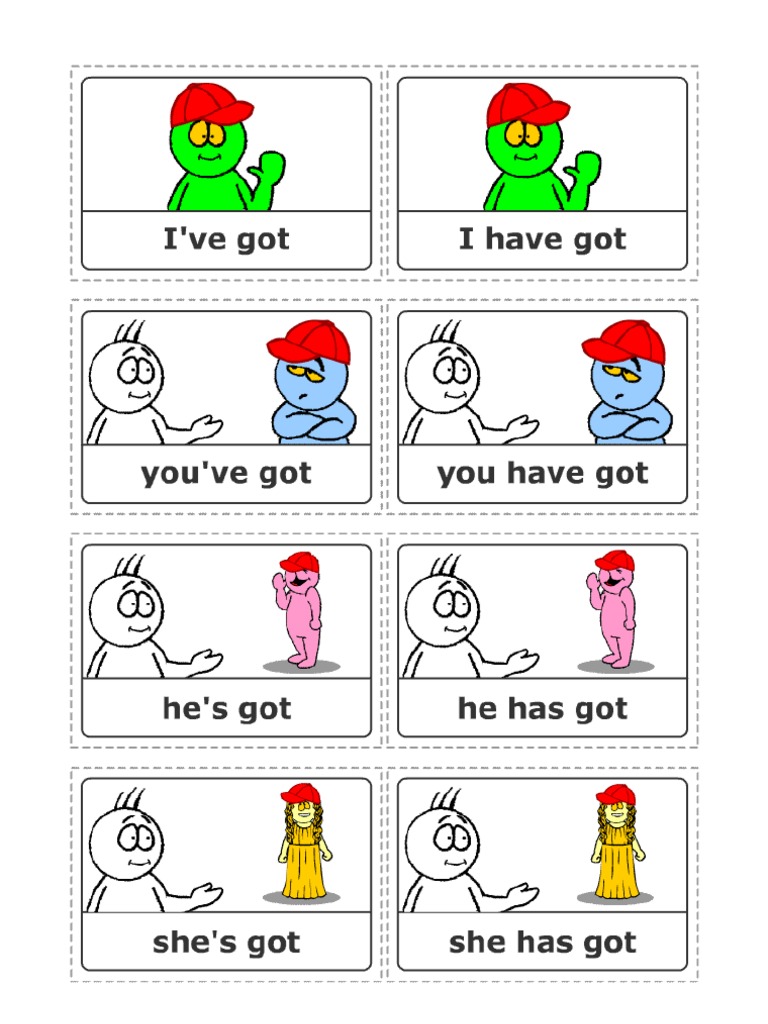 Grammar Flashcards HAVE GOT