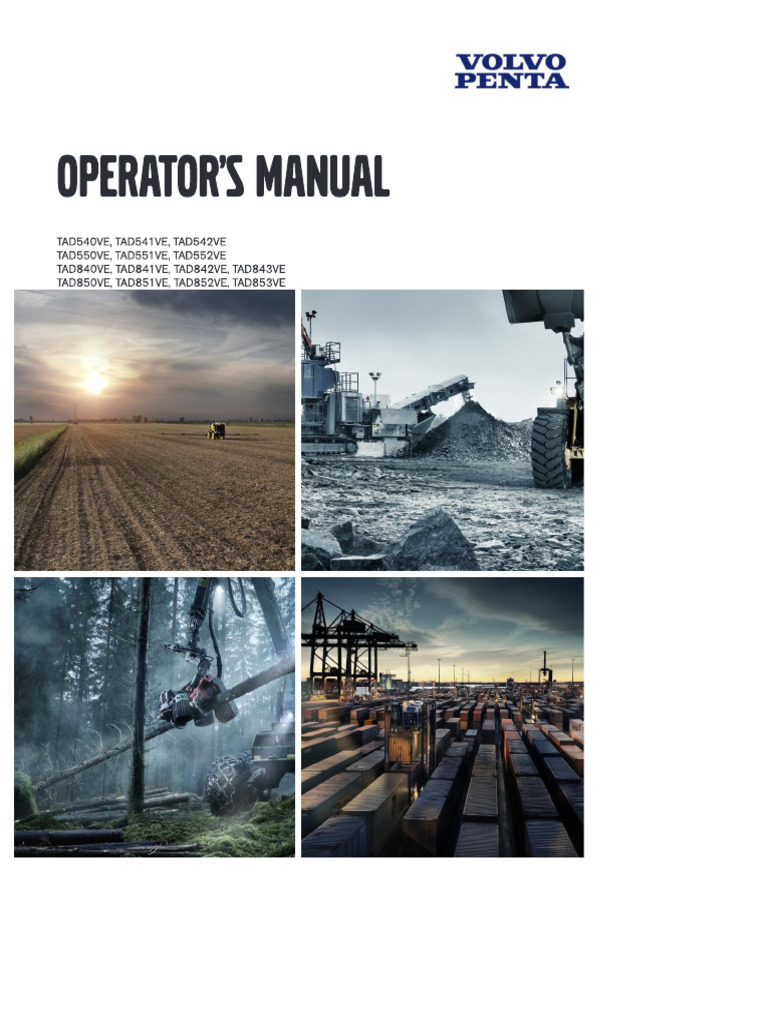 Volvo Penta Tad850 And Tad853 Operators Manual Pdf Coolant