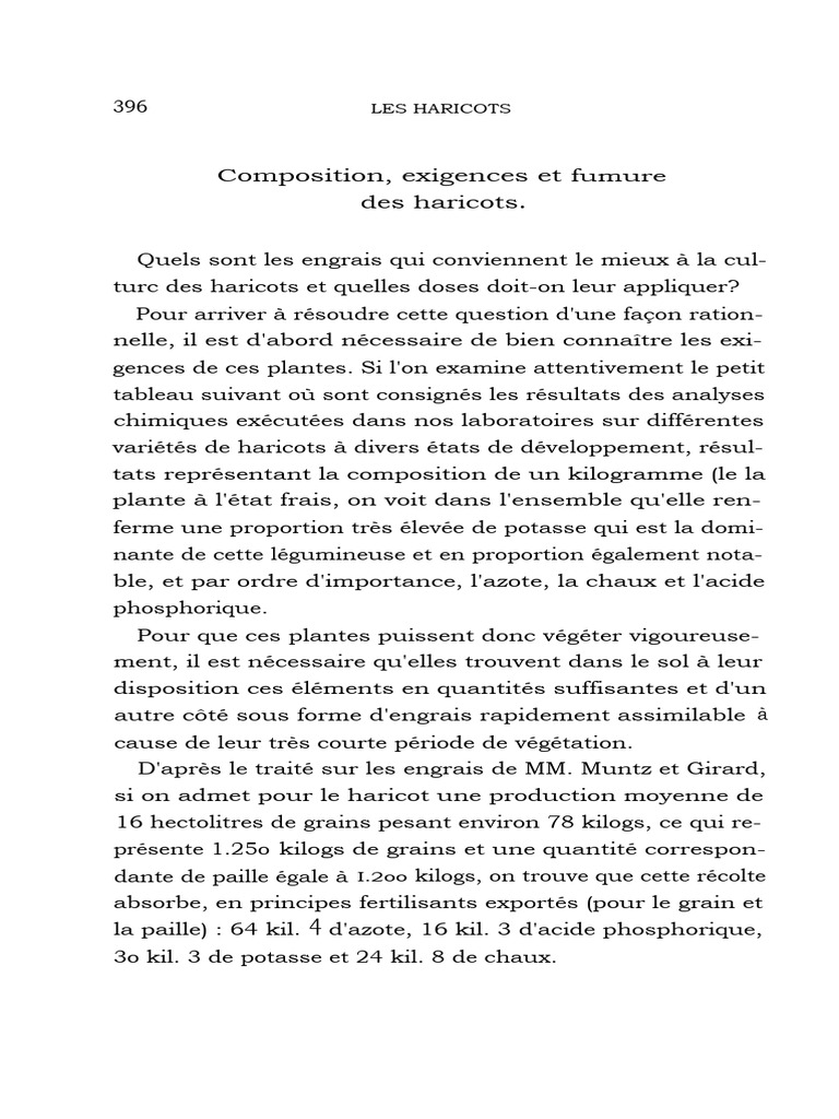 Fumure et rendement des haricots | PDF | Phaseolus Vulgaris | Fumier