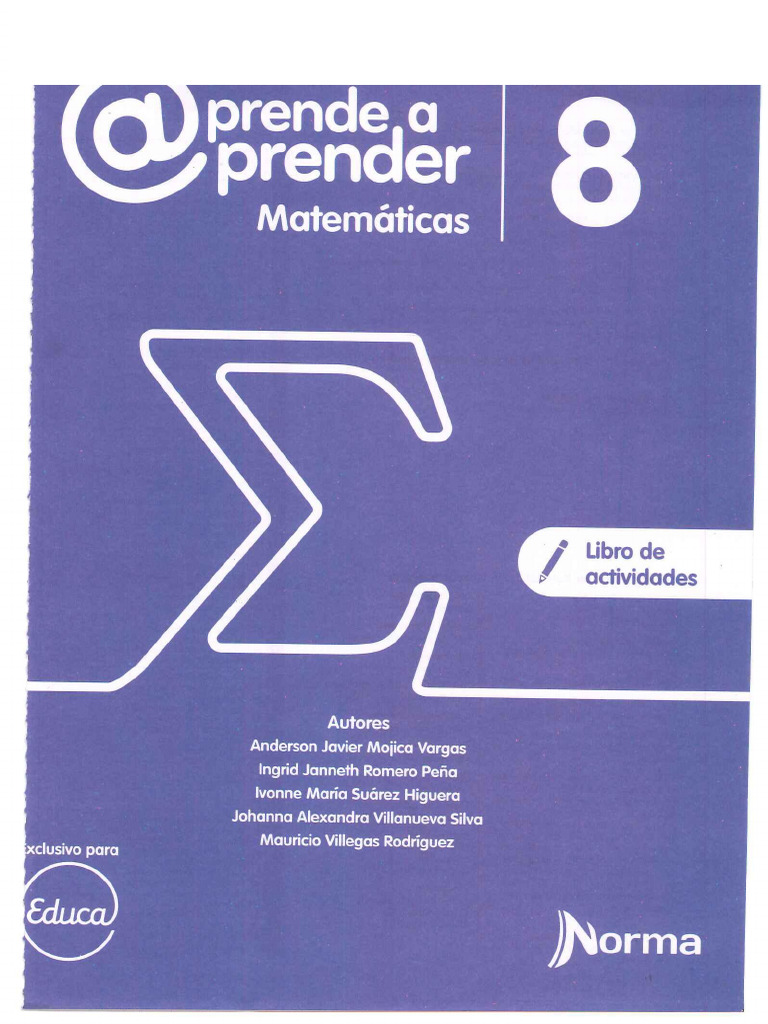 Aprende Aprender Matematicas 8 Cuadernillo | PDF Aprende Aprender Matematicas 8 Cuadernillo | PDF