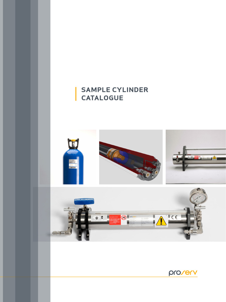 Sample Cylinder Catalogue Overview | PDF | Valve | Piston