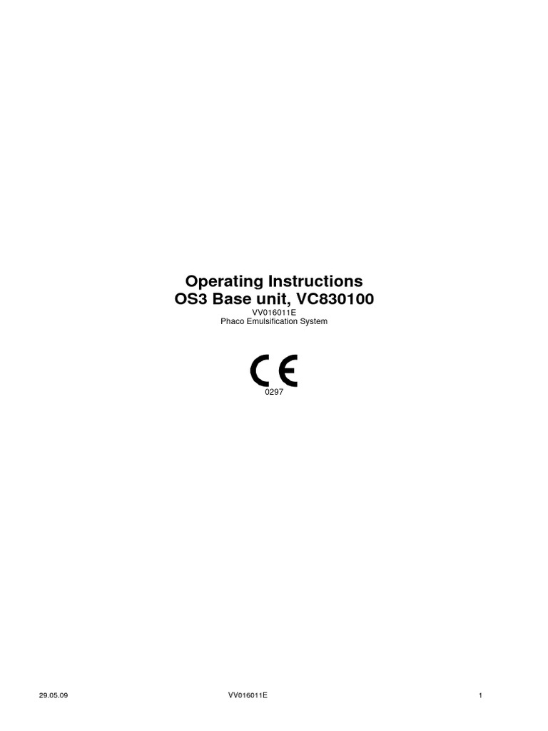 Oertli OS3 Base Unit Operating Instructions | PDF | Fuse (Electrical ...
