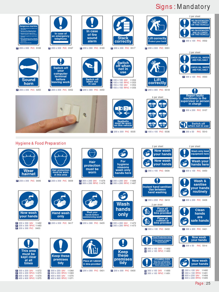 SCAN-Safety-Signs-Catalogue-2014 27 | PDF | Hygiene