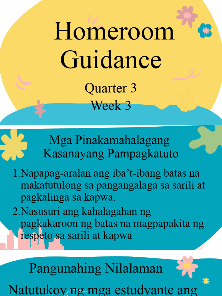 Homeroom Guidance: Quarter 3 Week 3 | PDF