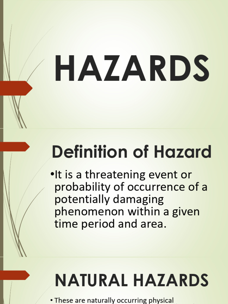 Hazards | PDF | Earthquakes | Hazards