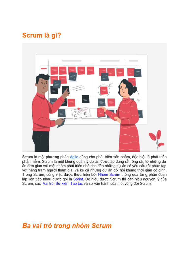 2. SCRUM LÀ GÌ - CÁCH ÁP DỤNG MÔ HÌNH SCRUM HIỆU QUẢ NHẤT | PDF