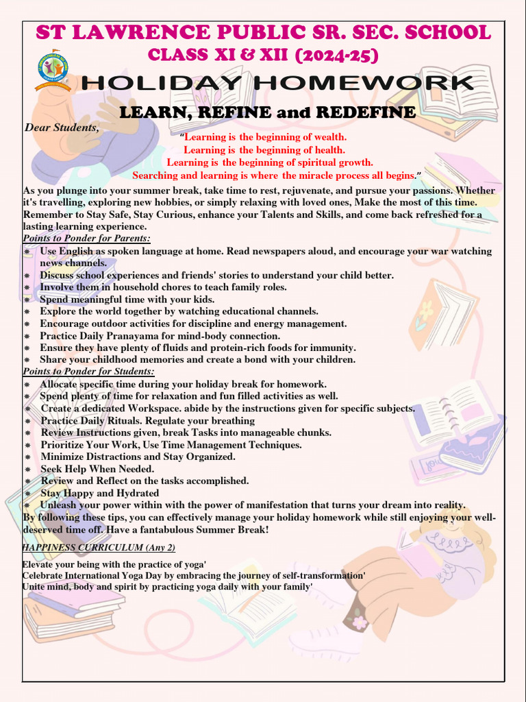 Class 11,12 HHW 24-25 - 27052024 - 101439 | PDF | Time Management ...