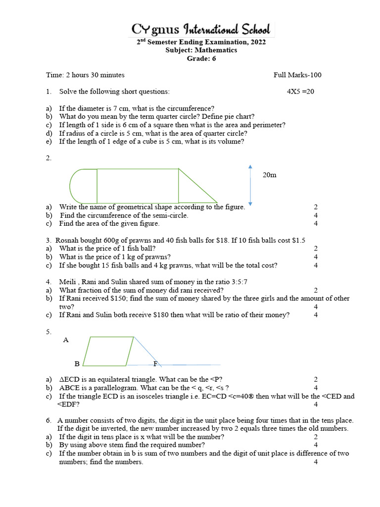 Maths checked | PDF | Area | Circle